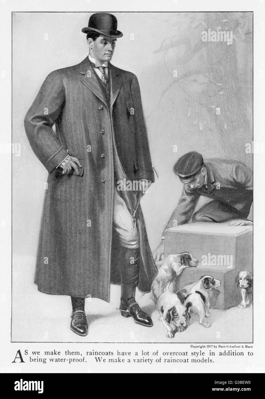 American Raincoat 1907 Stock Photo - Alamy