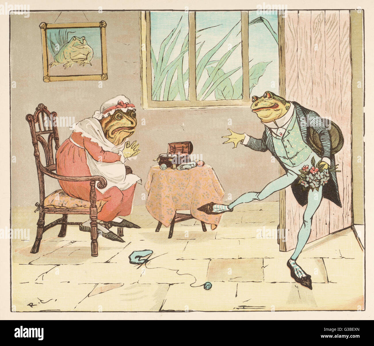 FROG A-WOOING 2/4 Stock Photo - Alamy