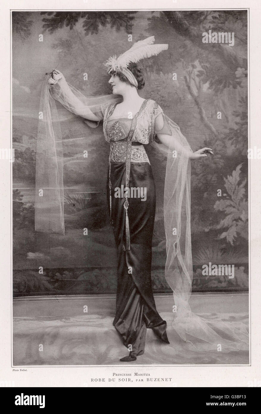 Evening dress 1913 Stock Photo - Alamy
