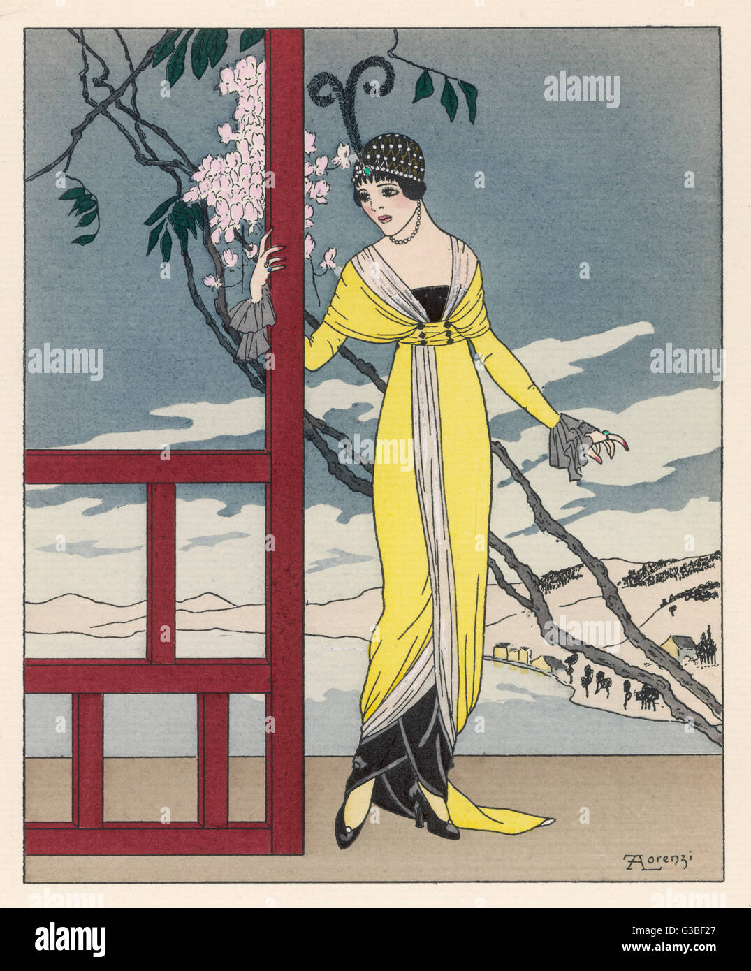 Dinner Robe - Worth 1913 Stock Photo - Alamy