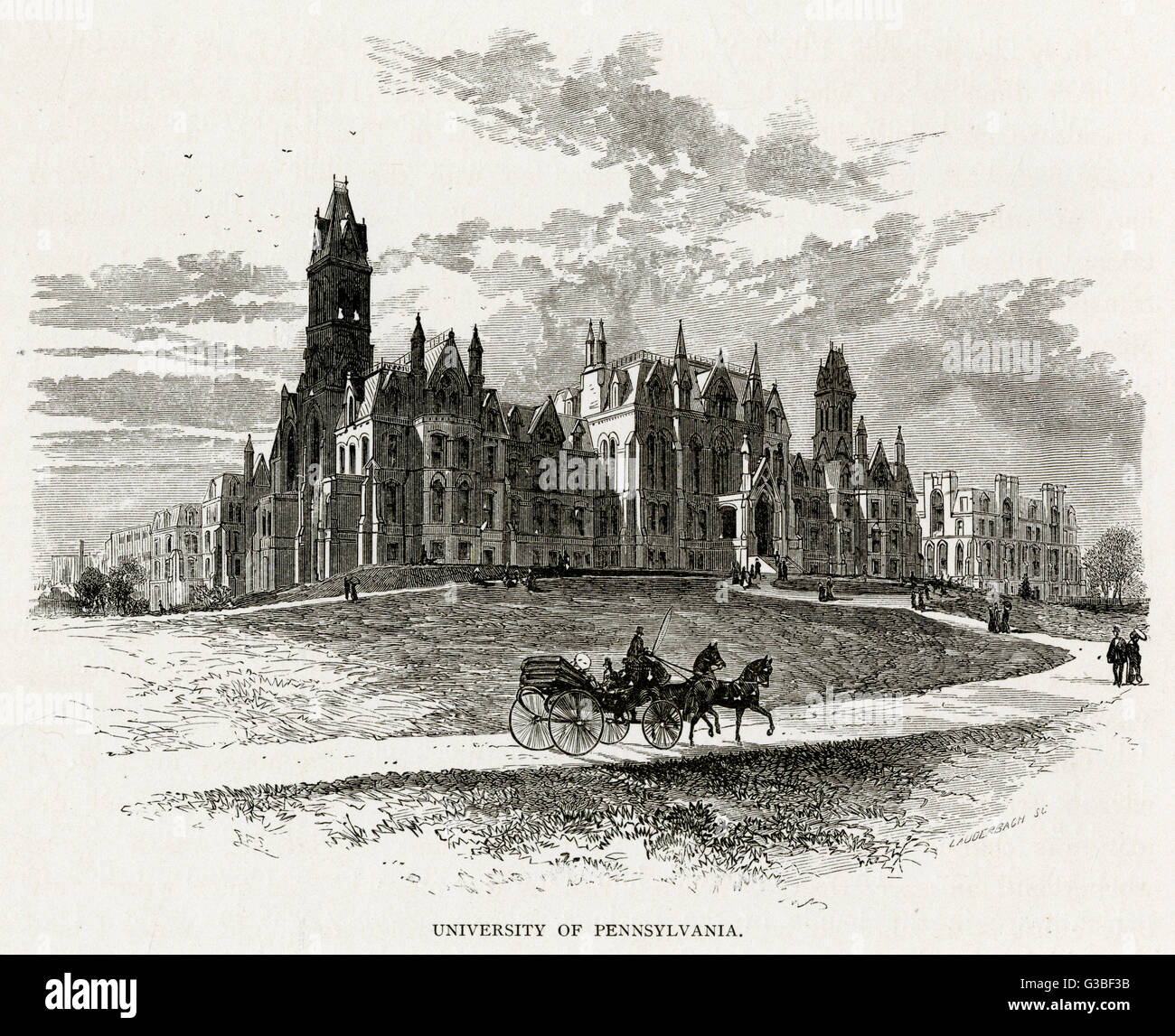 USA PENN UNIV 1875 Stock Photo - Alamy