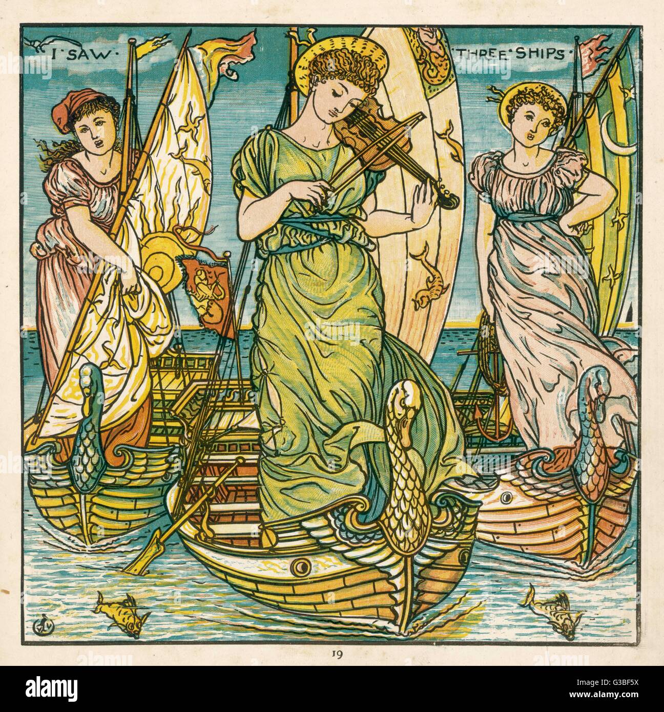 I Saw Three Ships Stock Photo - Alamy