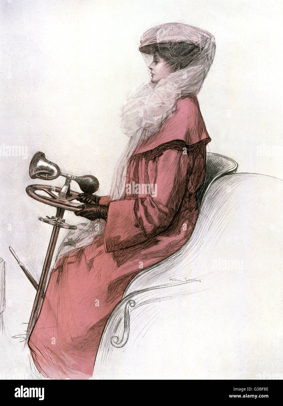 Woman and duster coat hi-res stock photography and images - Alamy