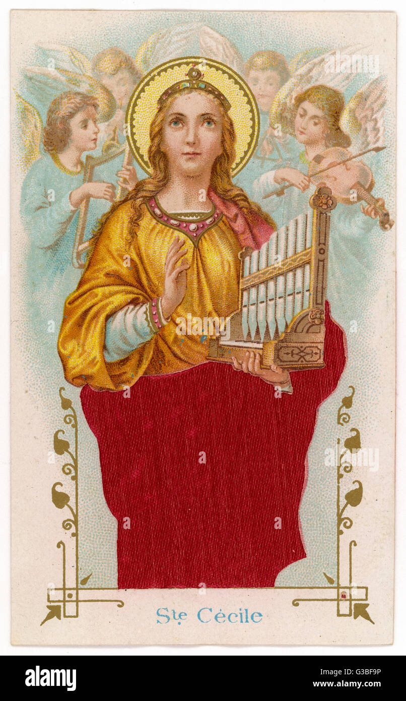 St Cecilia Devotional C Stock Photo - Alamy