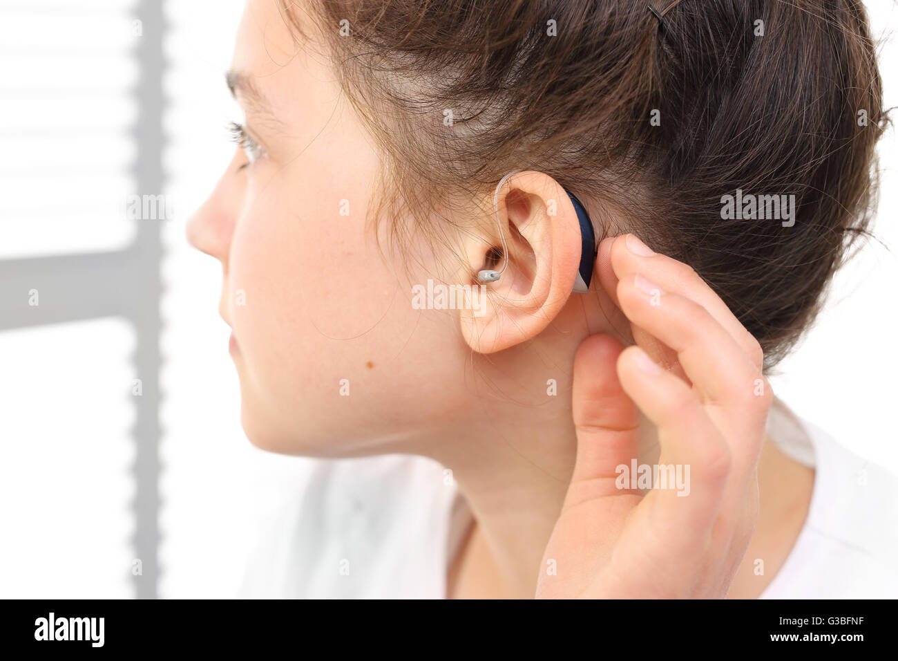 Hearing loss in children Stock Photo - Alamy