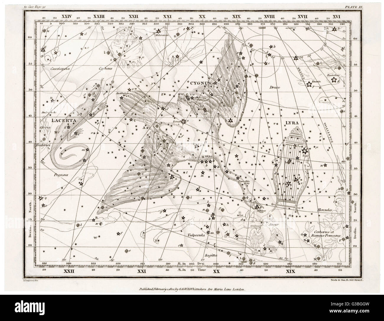 WHITTAKER STAR MAPS 11 Stock Photo - Alamy