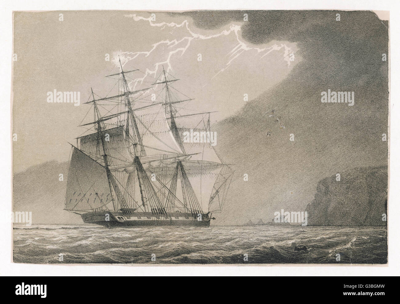Lightning sailing hi-res stock photography and images - Alamy