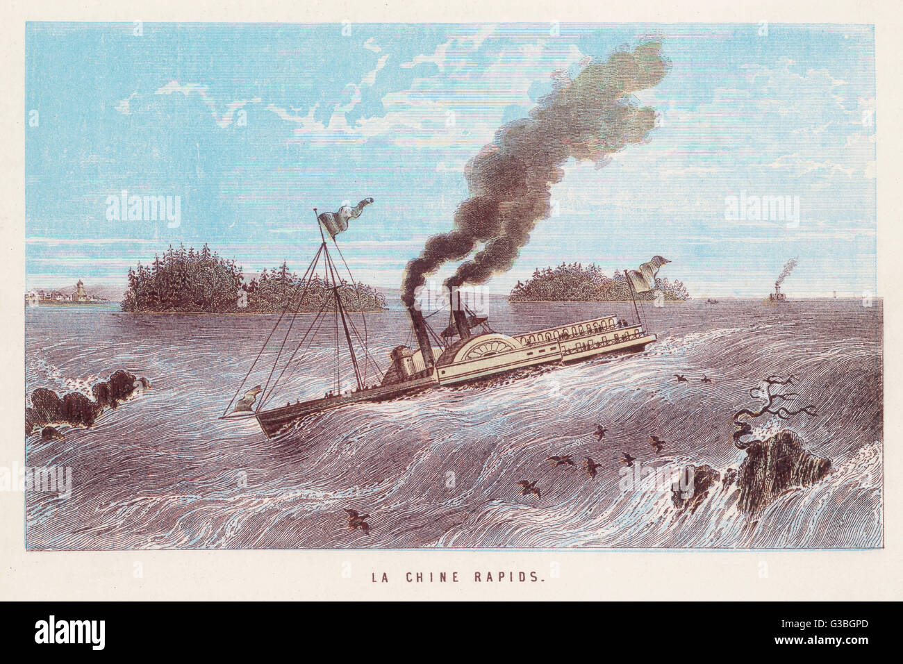 CANADIAN RAPIDS C1860 Stock Photo - Alamy