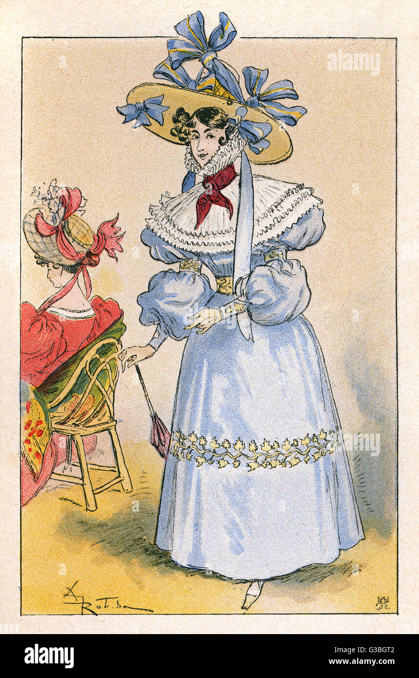 Gown of Late 1820s Stock Photo - Alamy