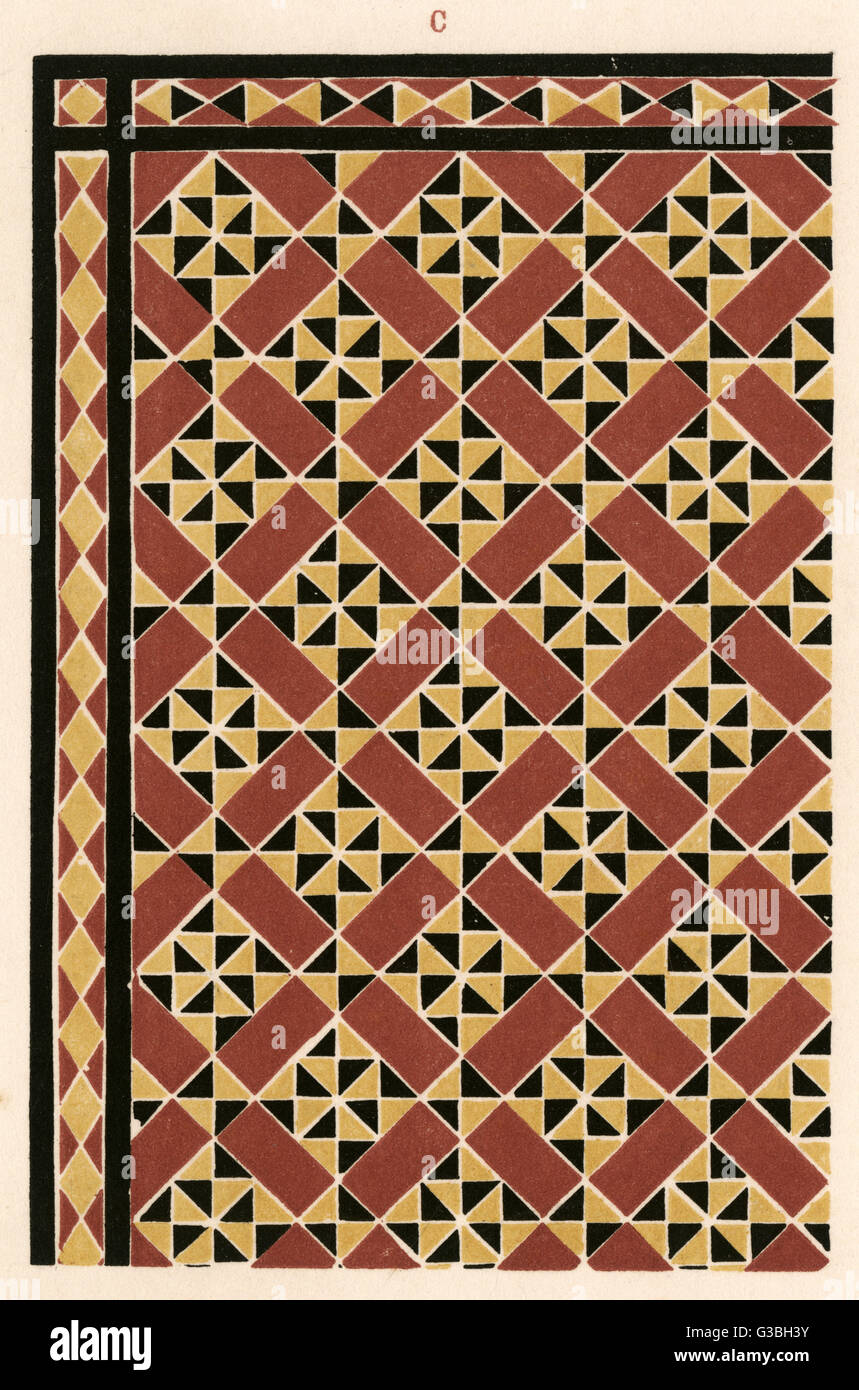 Minton Tiles - Great Exhibition - 1851 Stock Photo - Alamy