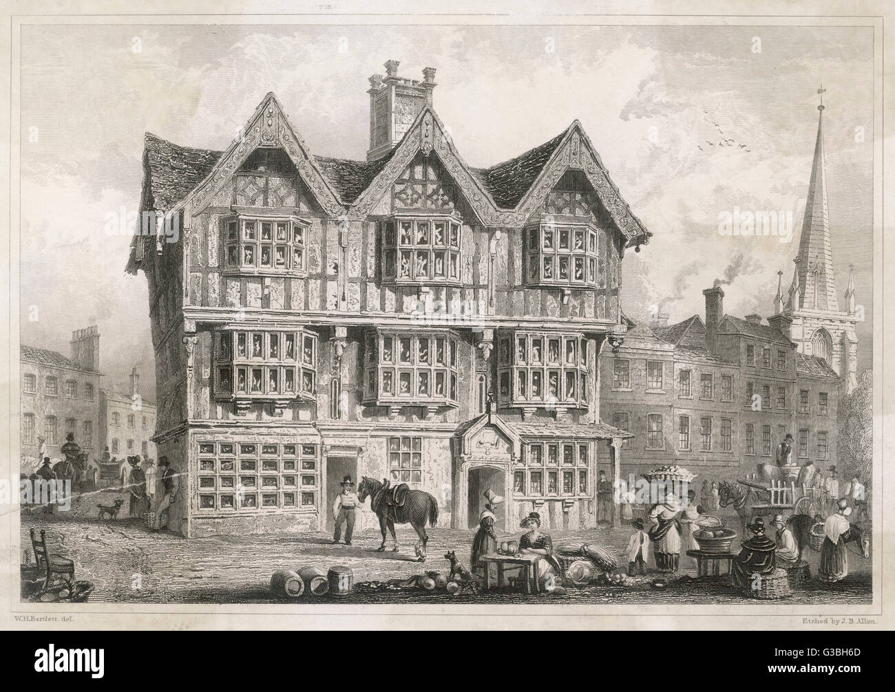 HEREFORD BUTCHER ROW Stock Photo - Alamy