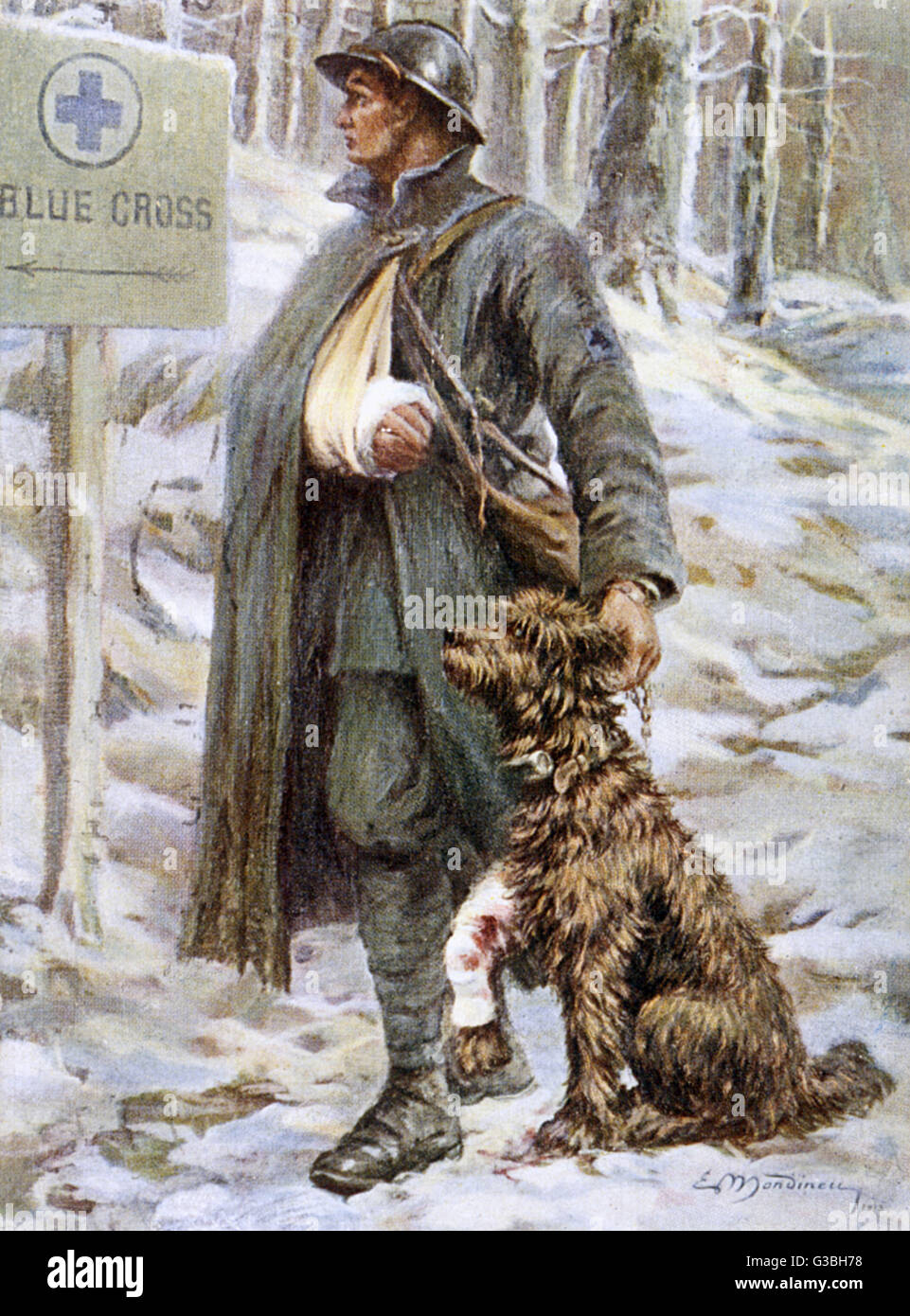 Blue cross ww1 hi-res stock photography and images - Alamy