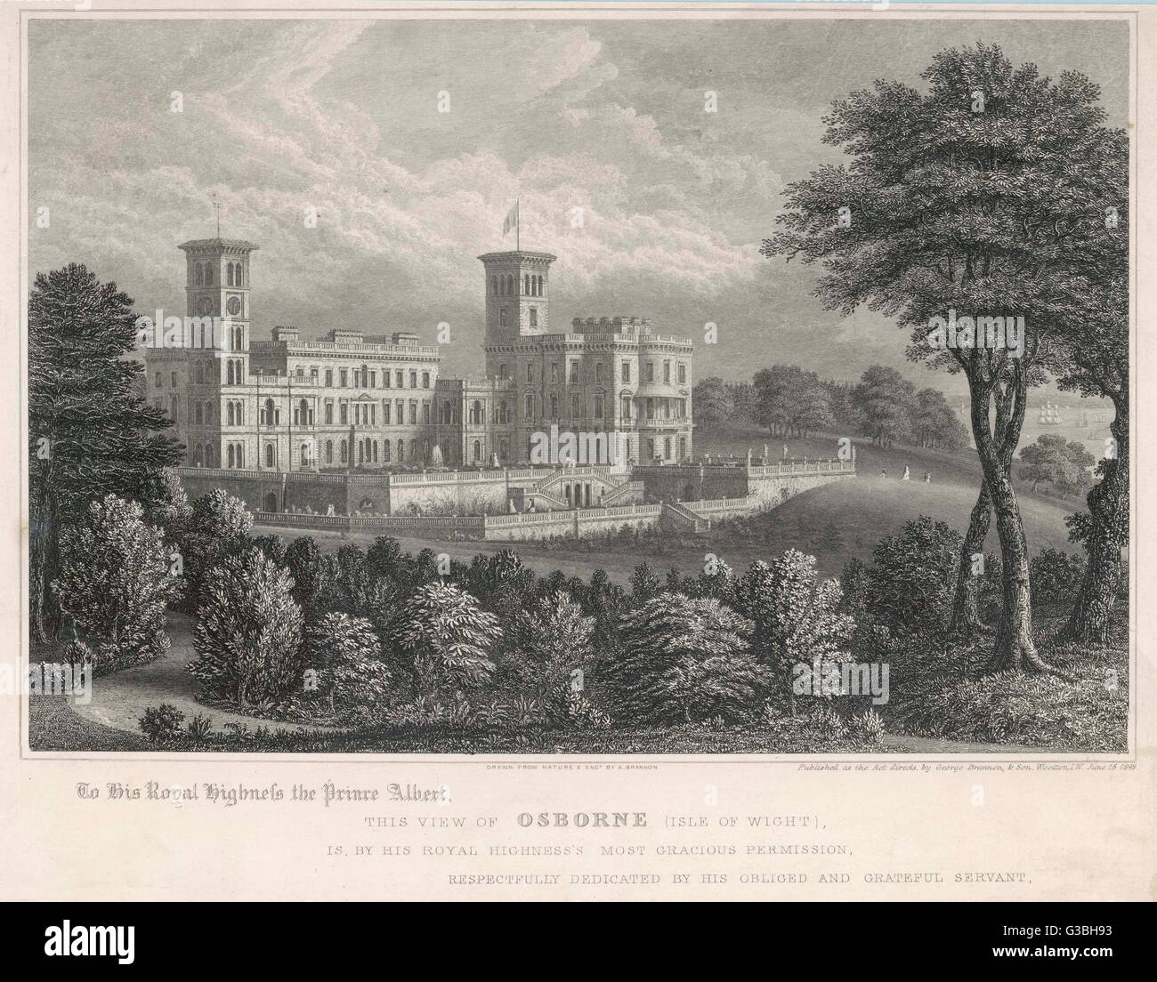 OSBORNE HOUSE 1849 Stock Photo - Alamy