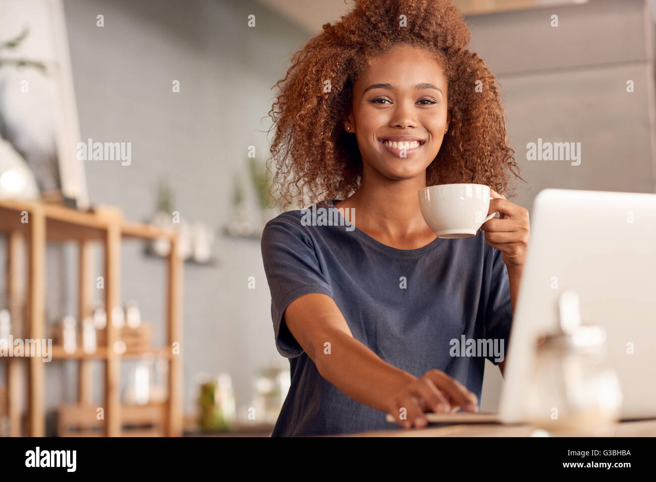 Good coffee in a great cafe Stock Photo - Alamy