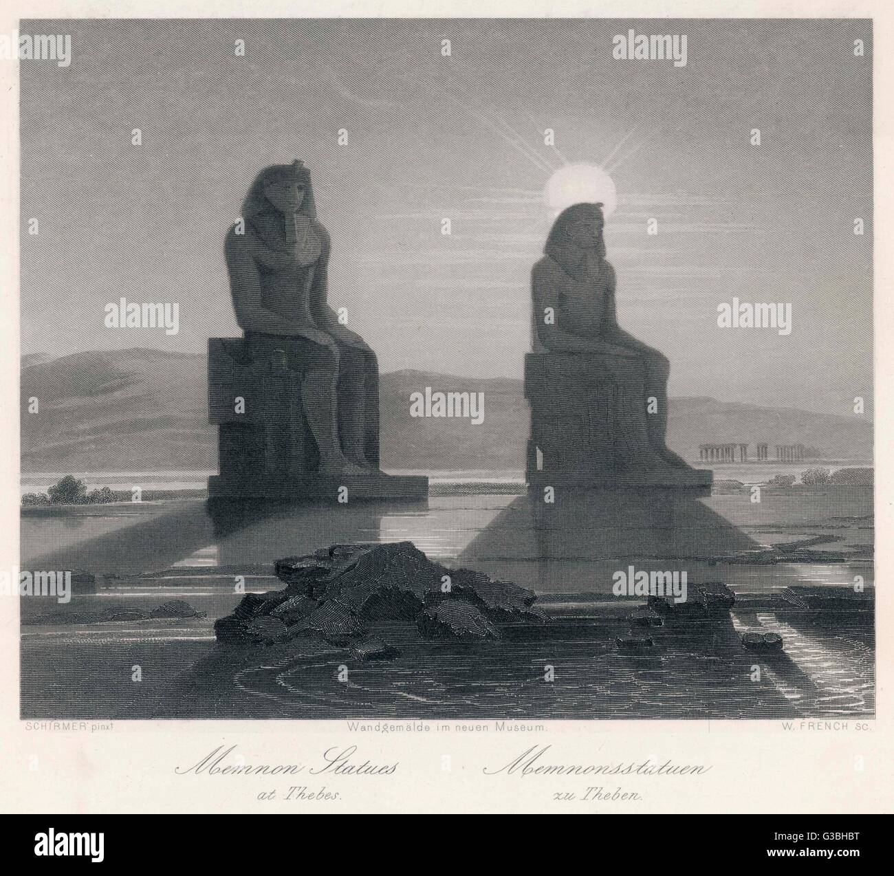 The statues of memnon hi-res stock photography and images - Alamy