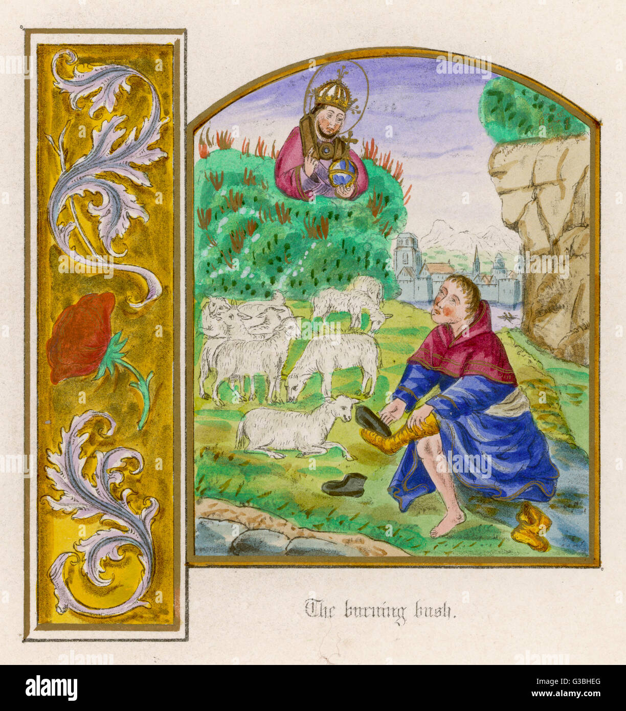 God as burning bush hi-res stock photography and images - Alamy