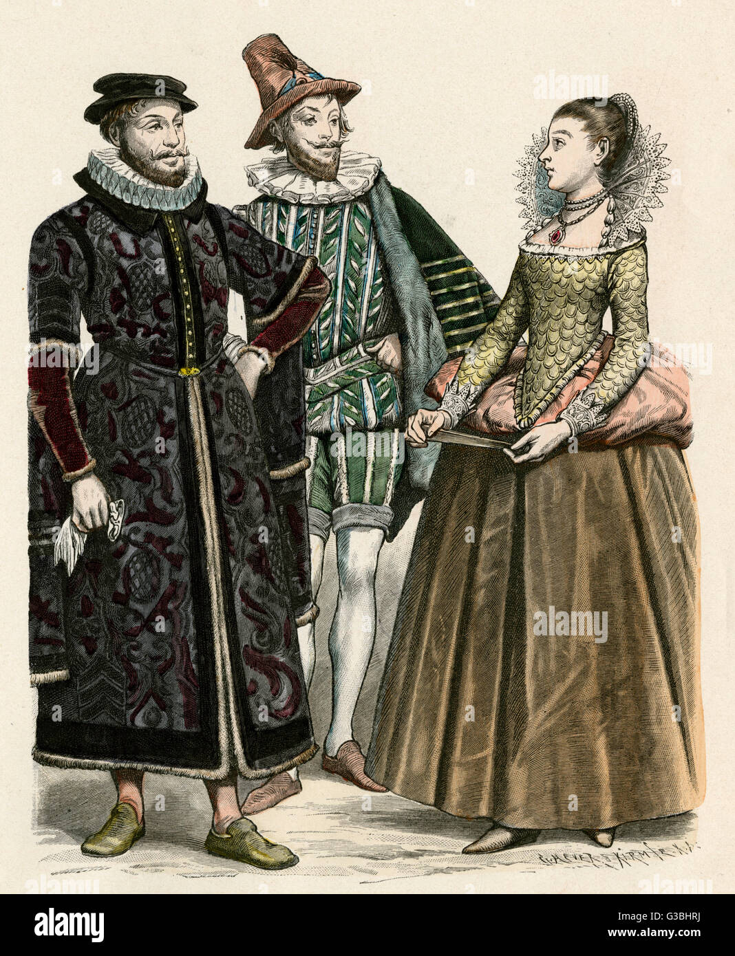 English Costume 16th century Stock Photo - Alamy