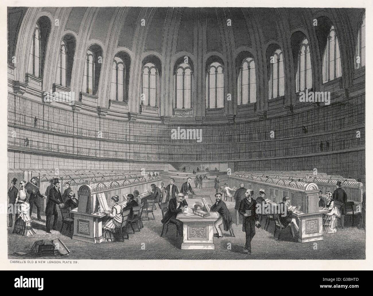 British Museum - reading room Stock Photo - Alamy