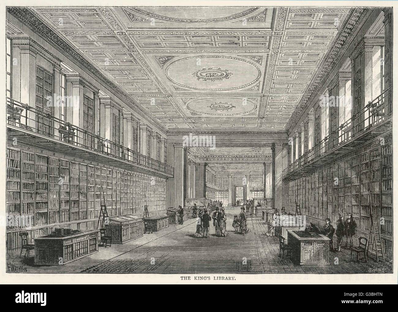 British Museum - King's Library Stock Photo - Alamy