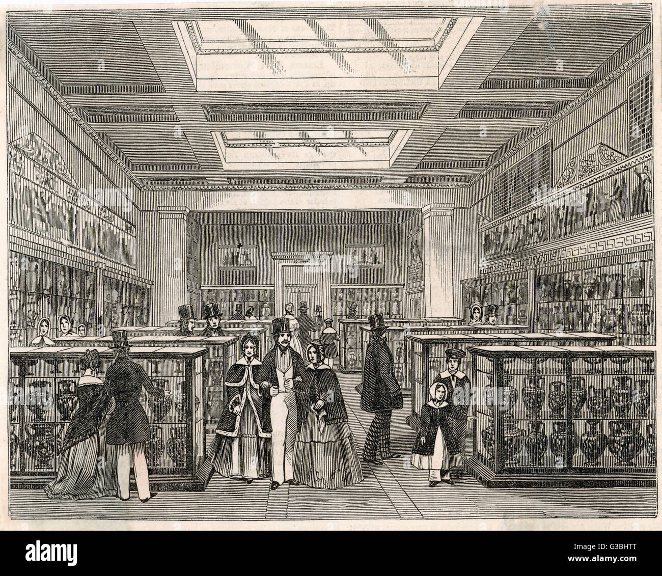 British Museum - Etruscan Room 1847 Stock Photo - Alamy
