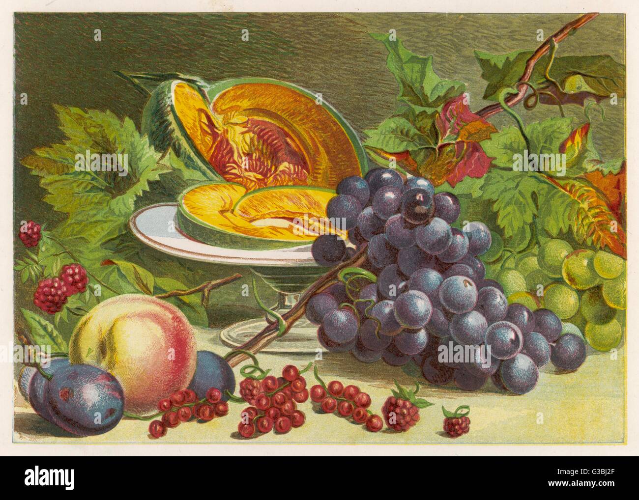 FRUIT/MELON, GRAPES ETC Stock Photo - Alamy