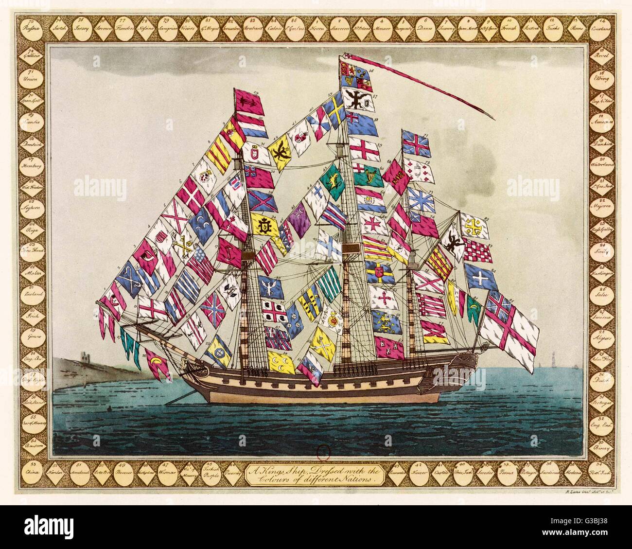 KINGS SHIP AND FLAGS Stock Photo - Alamy