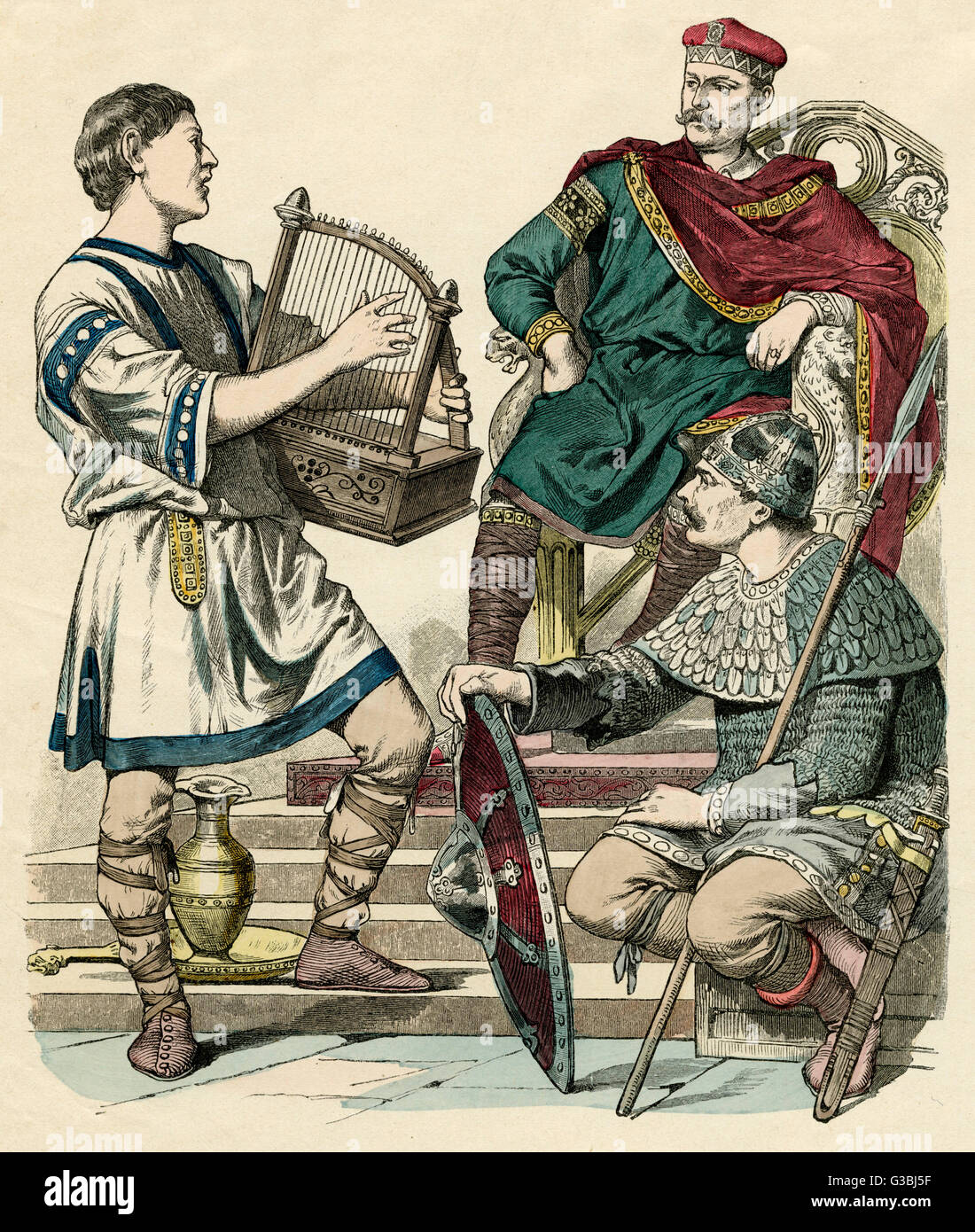 King, Soldier, Minstrel Stock Photo - Alamy