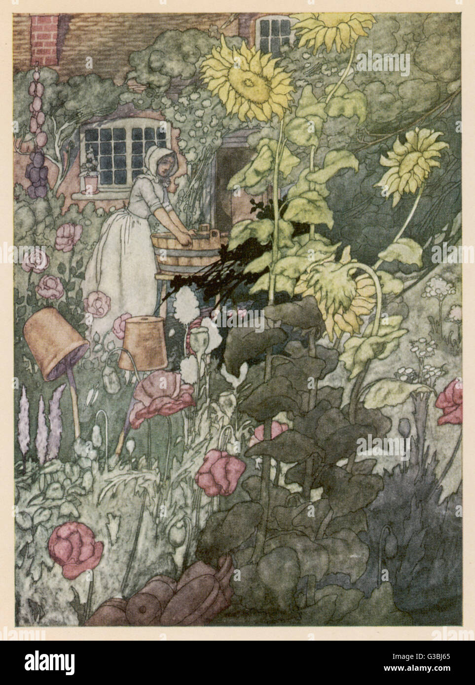 Woman cottage garden hi-res stock photography and images - Alamy