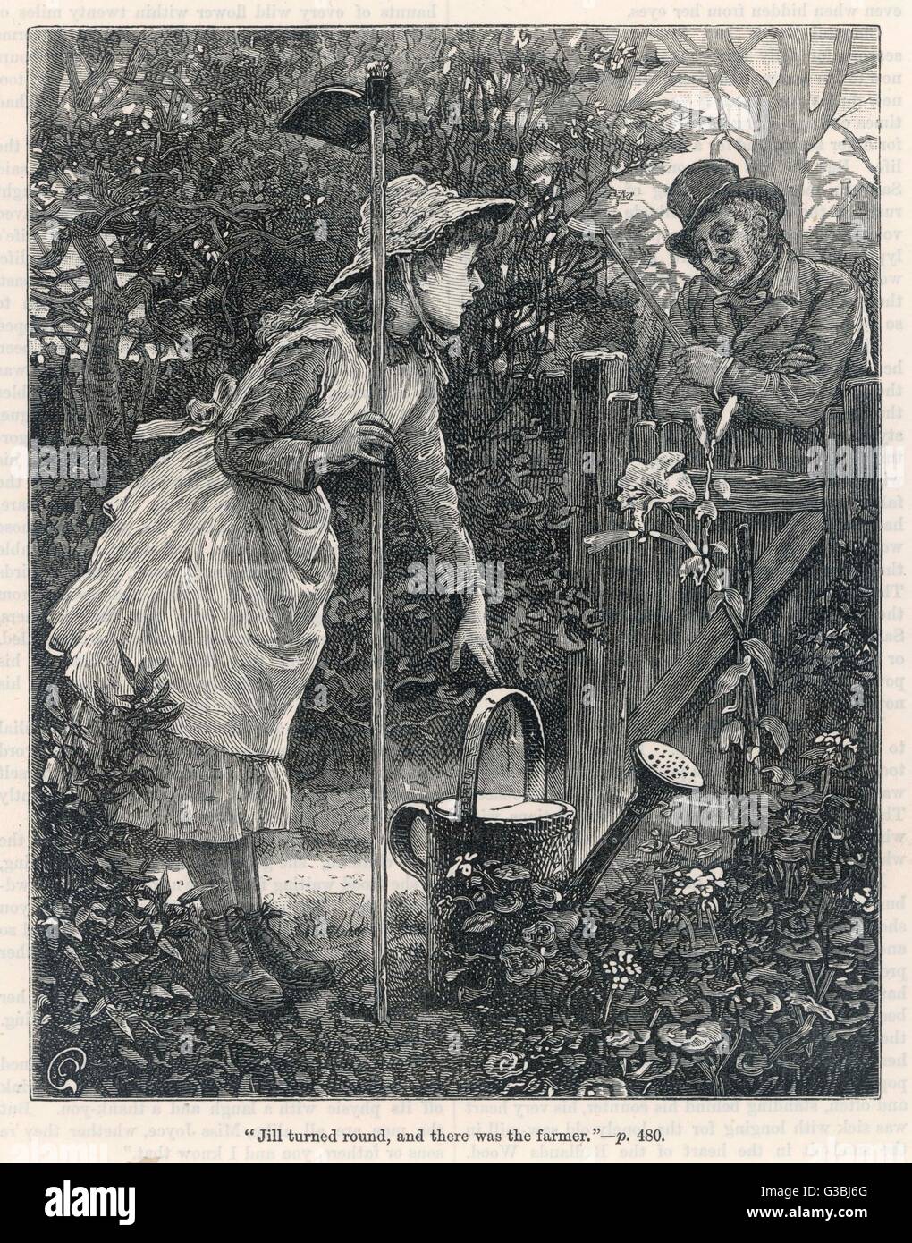 GARDEN CHAT 19C Stock Photo - Alamy