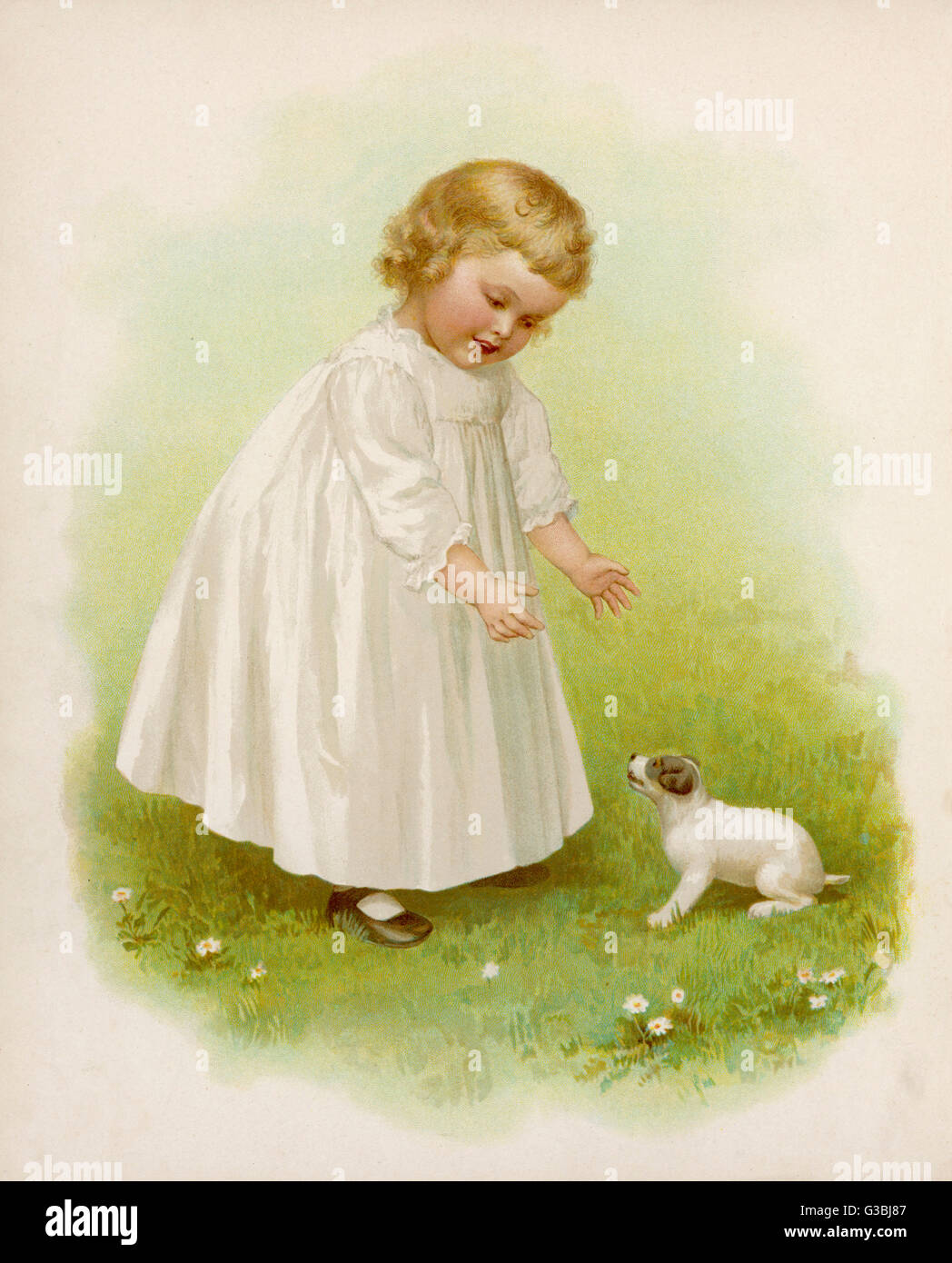 Children puppy hi-res stock photography and images - Alamy