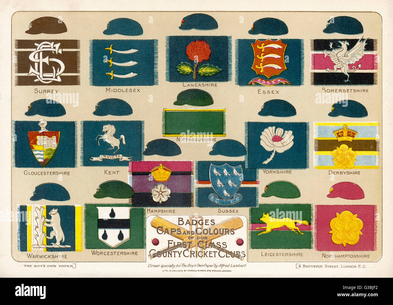 Club Caps - Colours Stock Photo - Alamy