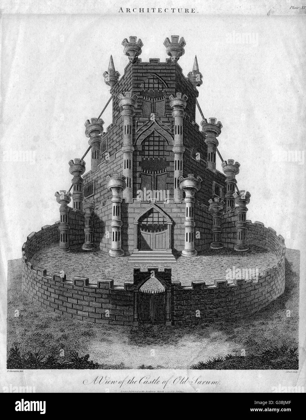 Old sarum castle hi-res stock photography and images - Alamy