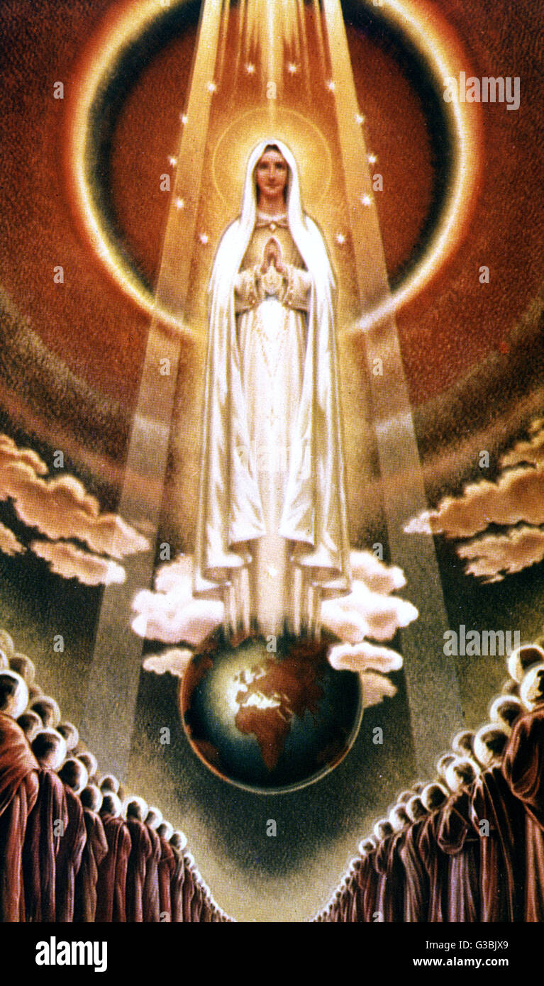 FATIMA VISION PAINTING Stock Photo - Alamy