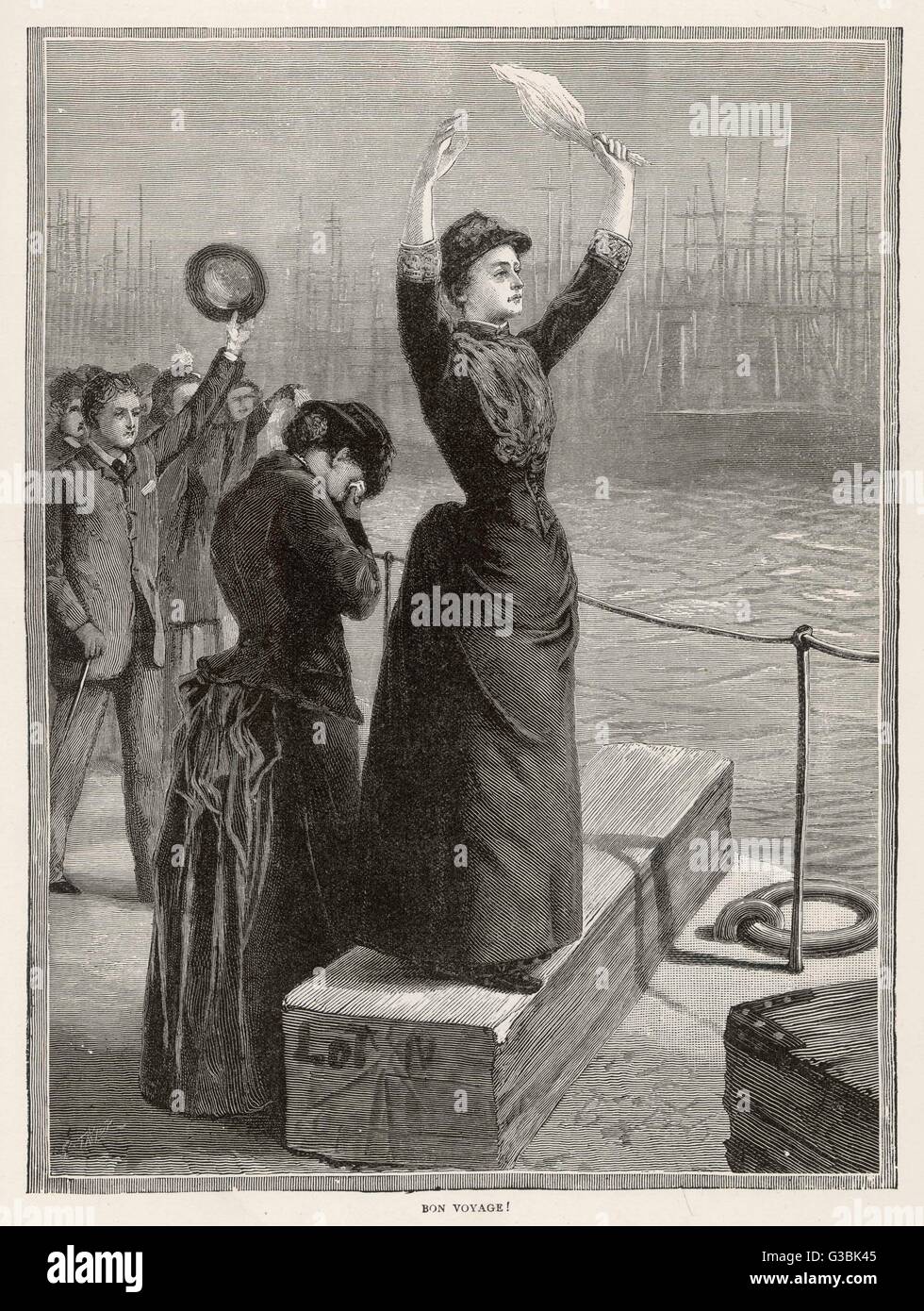 Woman waving goodbye sad hi-res stock photography and images - Alamy