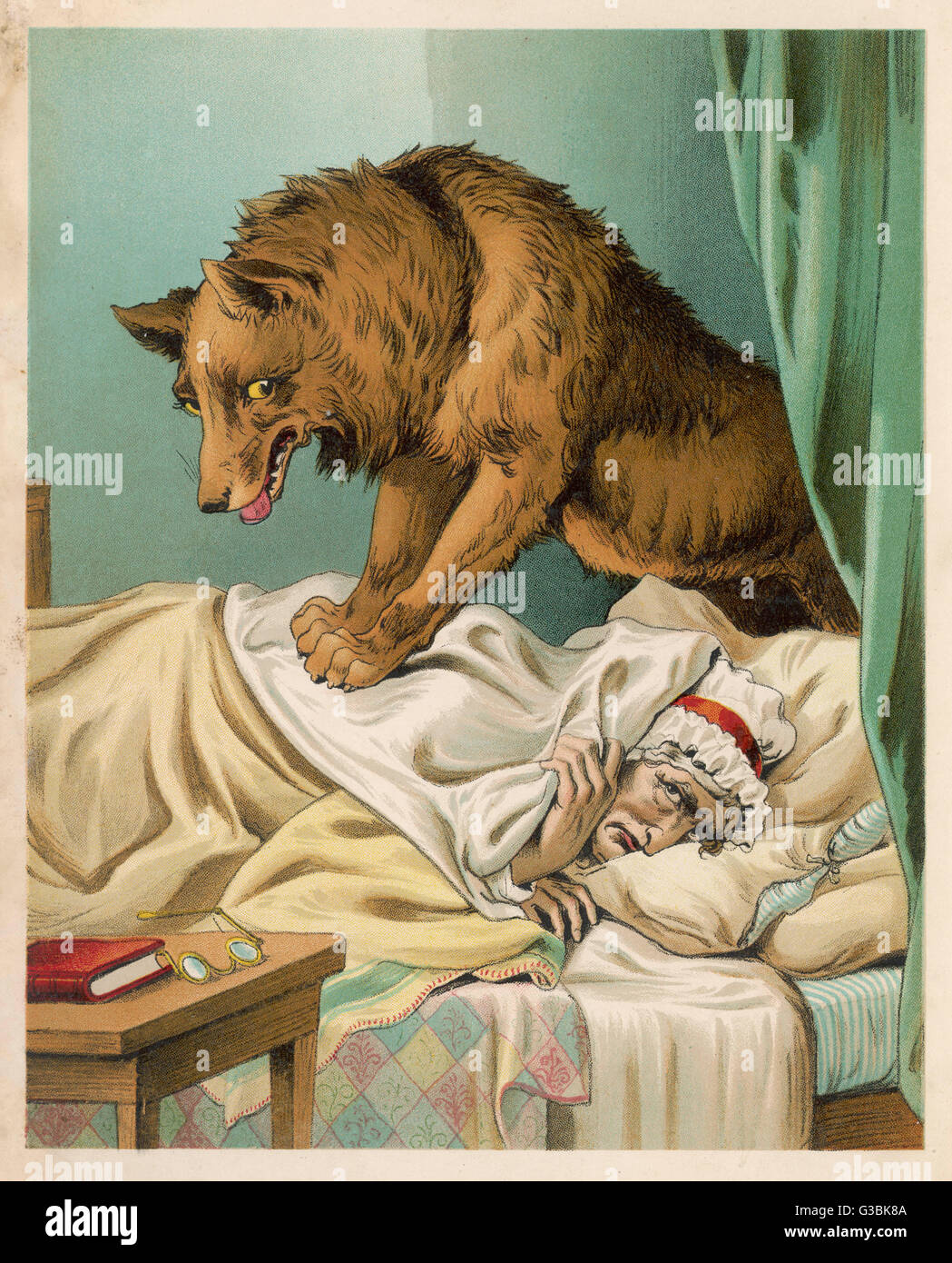 Little Red Riding Hood Wolf Grandmother High Resolution Stock ...