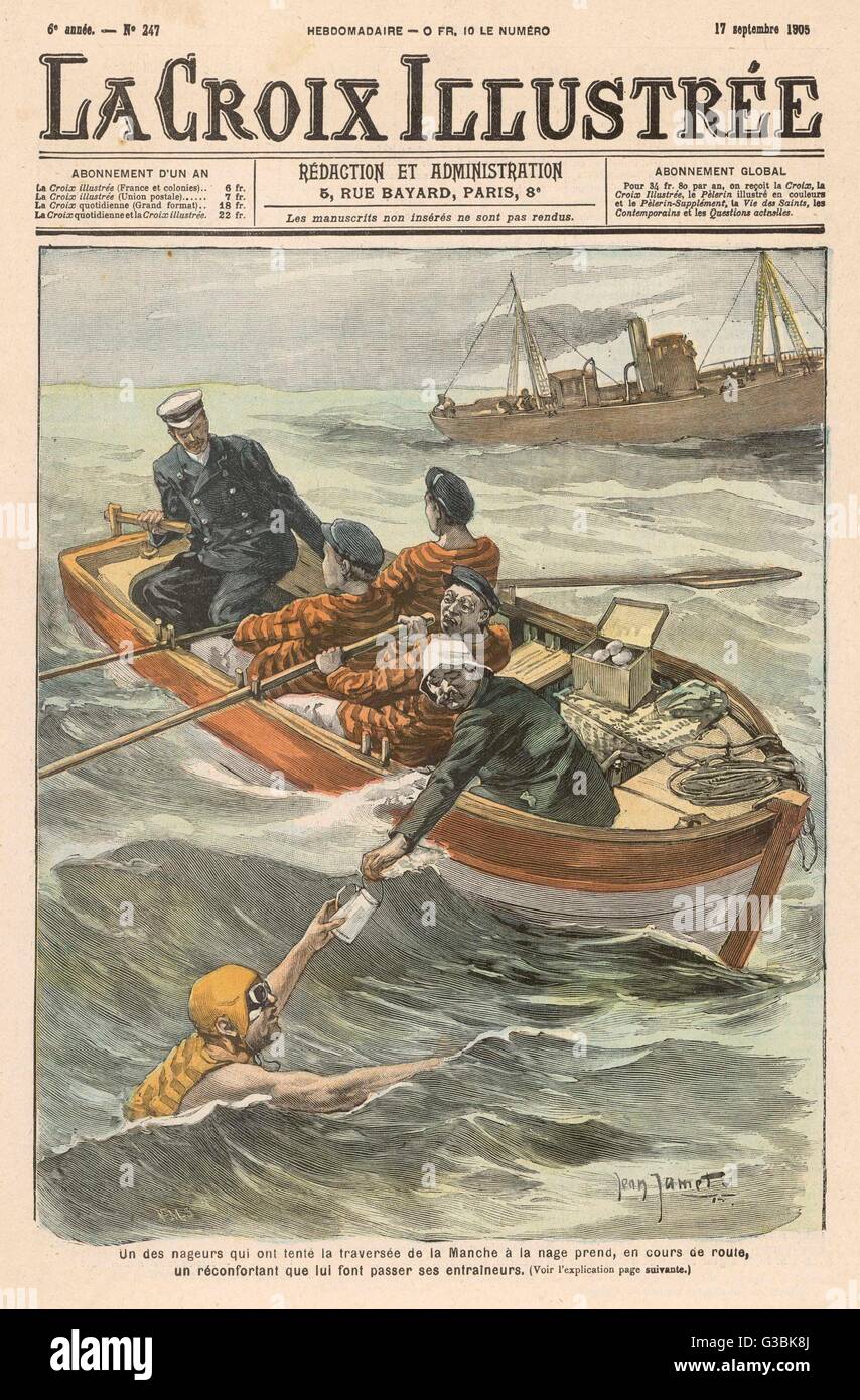 CROSS CHANNEL SWIM RACE Stock Photo - Alamy