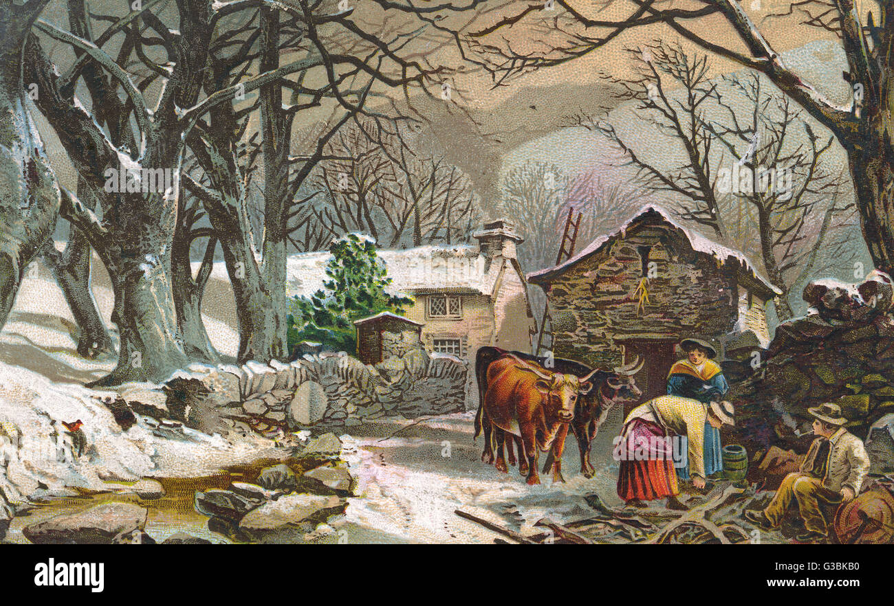 Winter scene 19th hi-res stock photography and images - Alamy