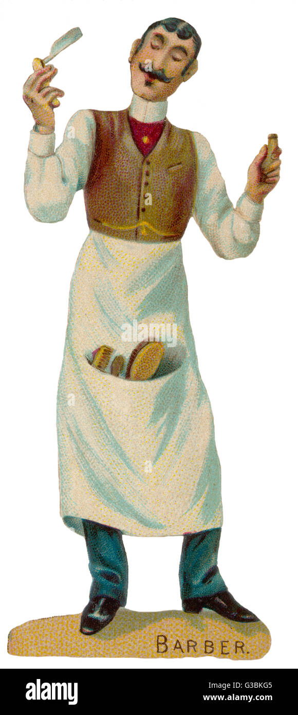 19th century barber hi-res stock photography and images - Alamy