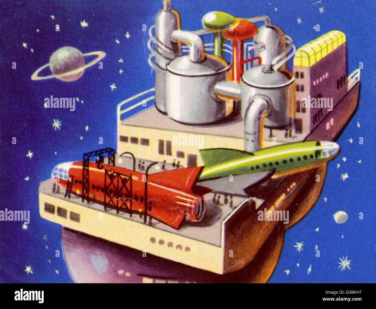 SPACE SERVICE STATION Stock Photo - Alamy