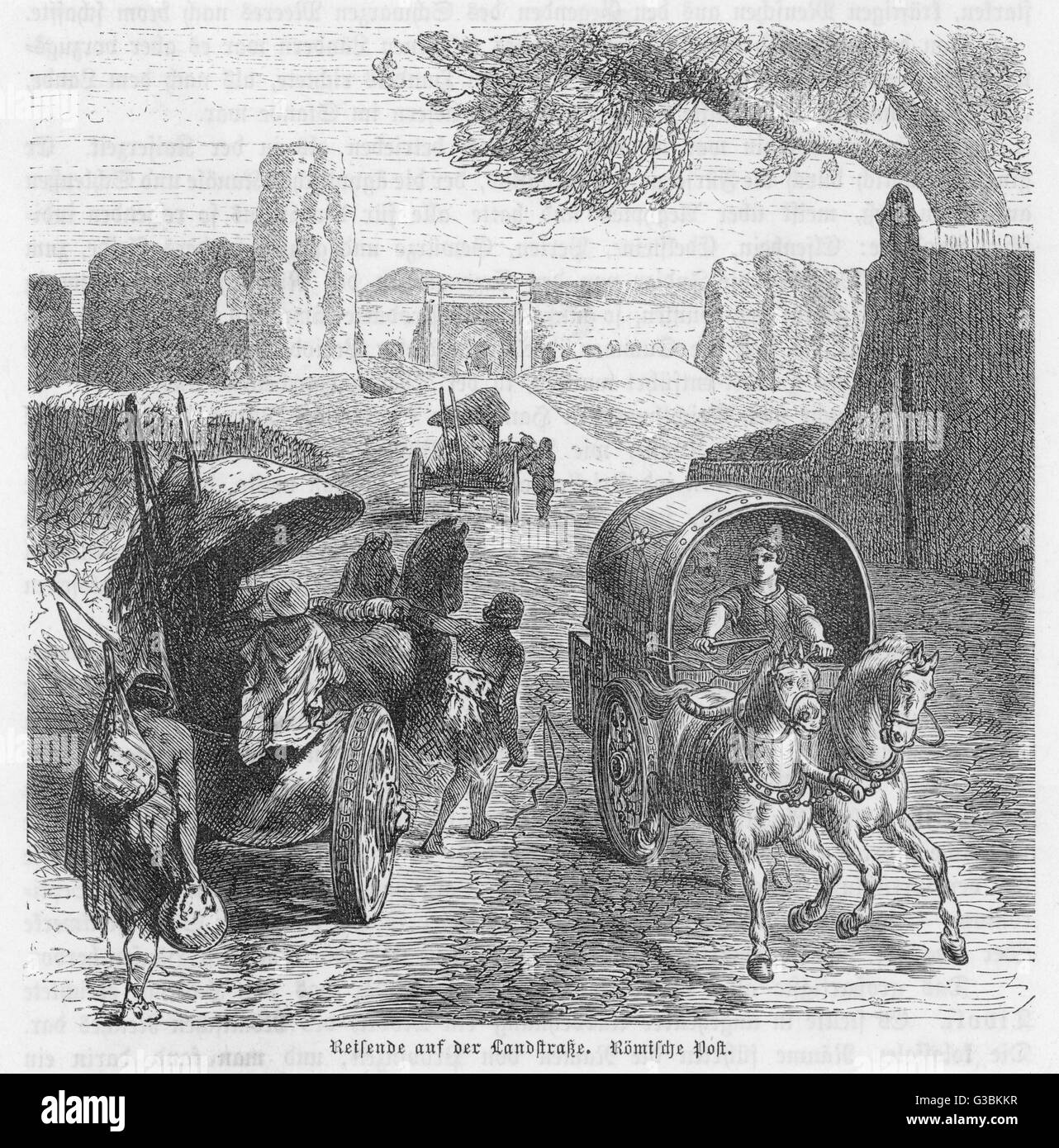 Two carriages pass on the via hi-res stock photography and images - Alamy