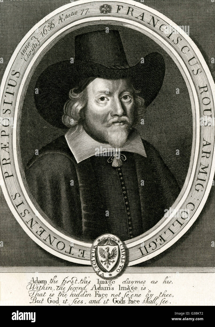 FRANCIS ROUS, SPEAKER Stock Photo - Alamy