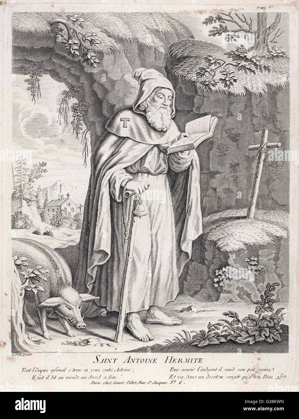 ANTONY OF EGYPT, HERMIT Stock Photo - Alamy