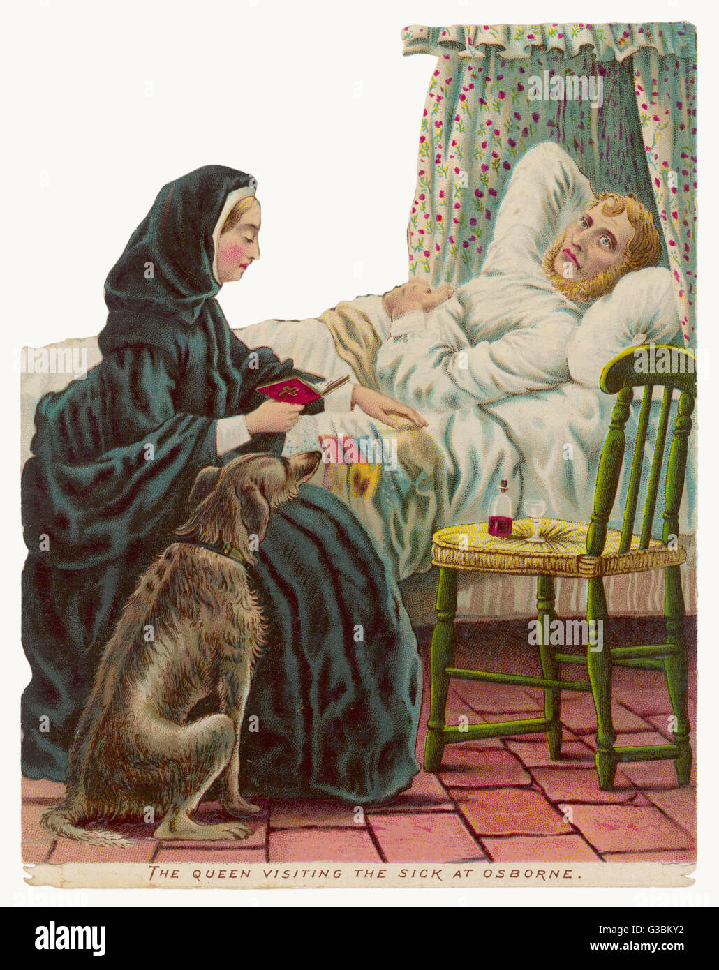 Victoria Visits Sick Stock Photo - Alamy