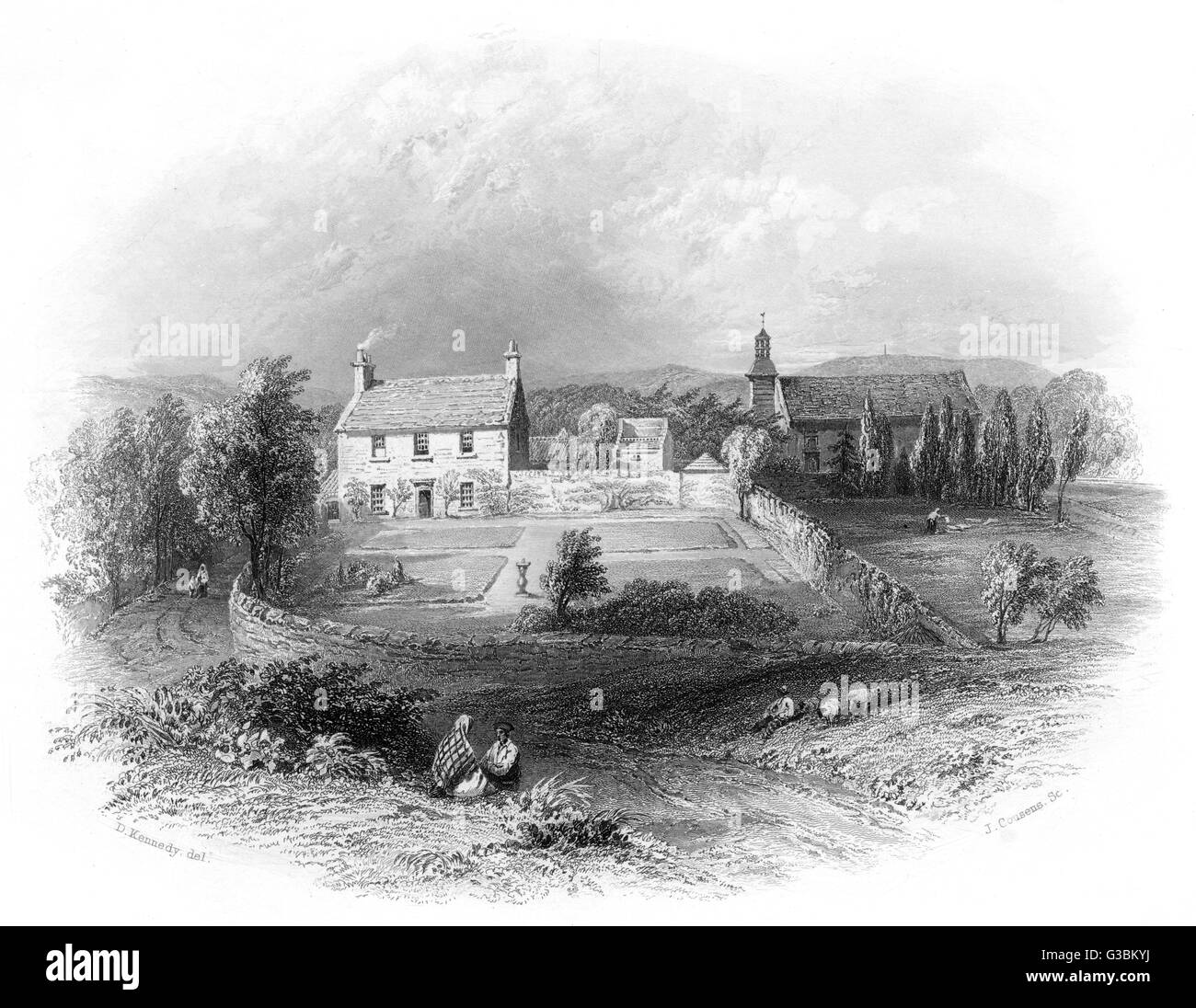 OLD SCOTTISH MANSE Stock Photo - Alamy