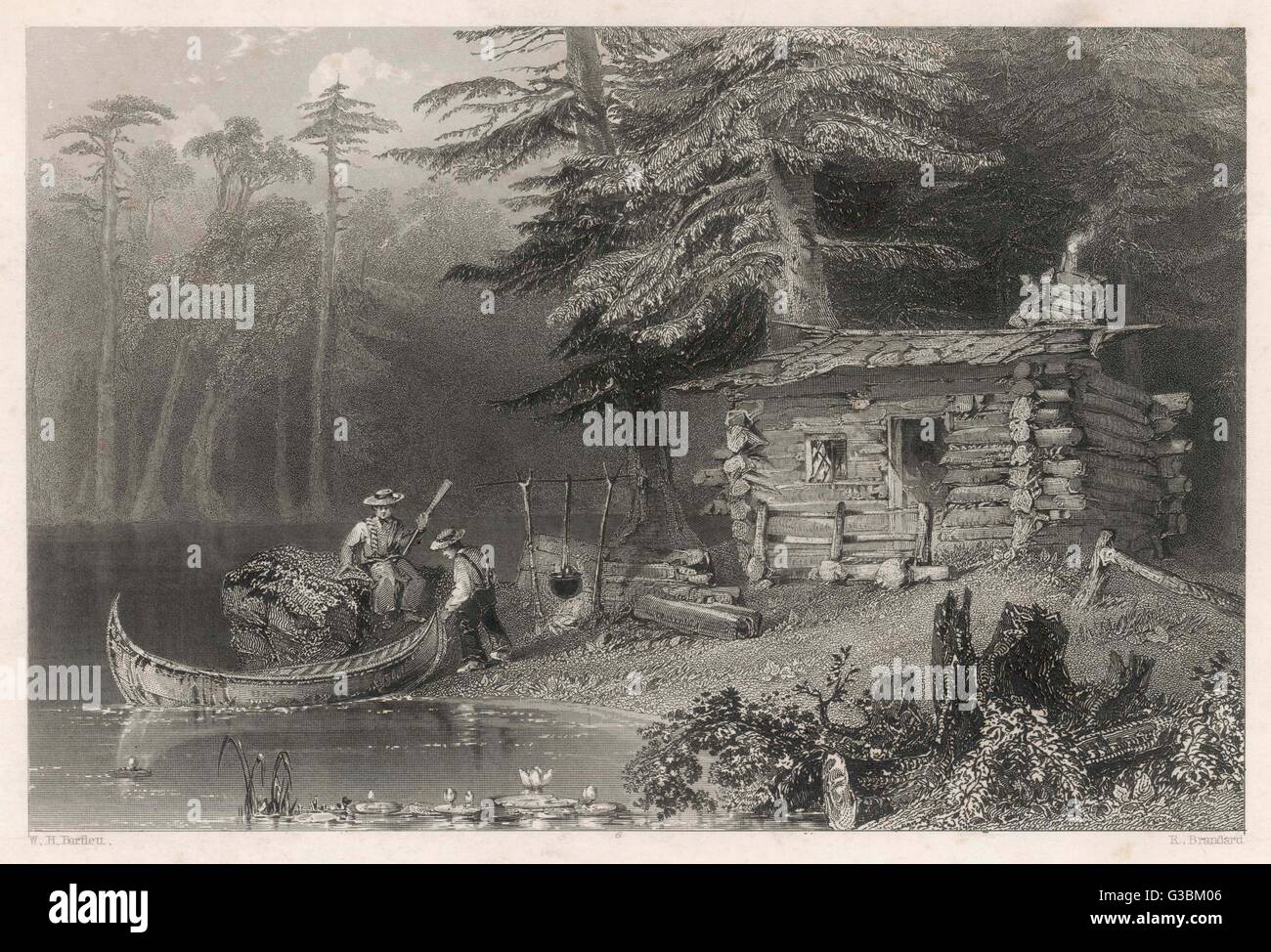 CANADIAN LOG CABIN Stock Photo - Alamy