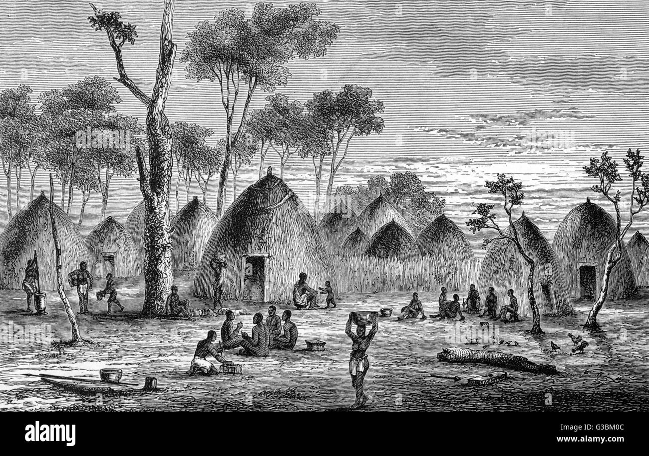 VILLAGE IN ZAIRE Stock Photo - Alamy