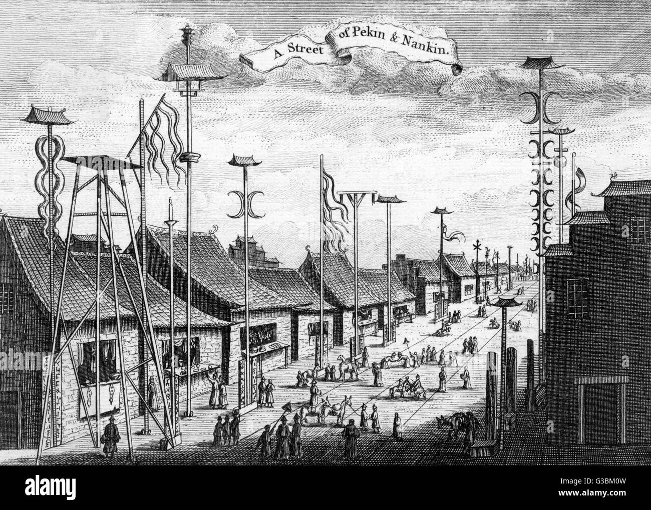 CHINESE STREET SCENE Stock Photo - Alamy