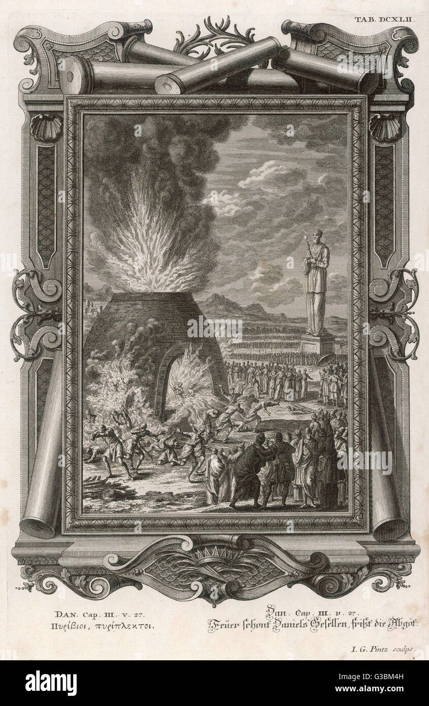 Nebuchadnessar of Babylon casts Shadrach, Meshach & Abed Nego ...