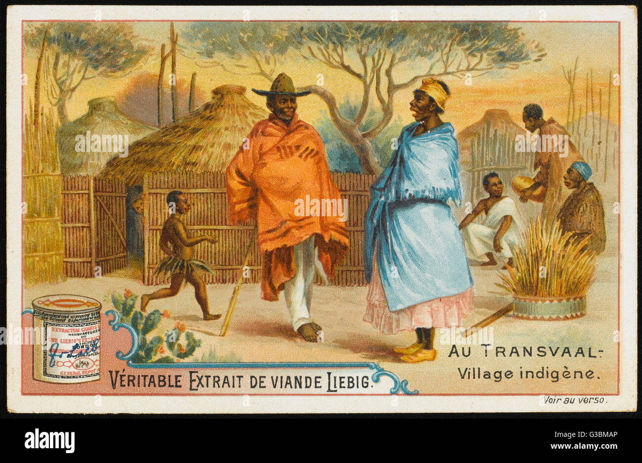 TRANSVAAL NATIVE VILLAGE Stock Photo - Alamy