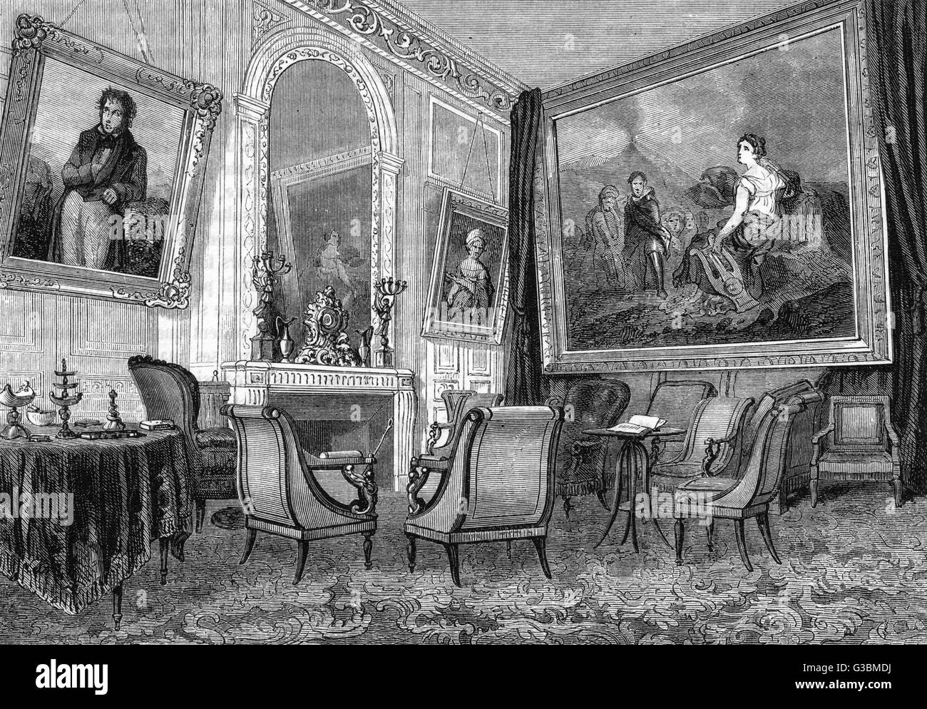 SALON OF MME RECAMIER Stock Photo - Alamy